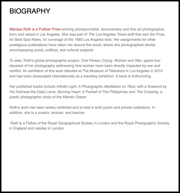 Marissa Roth Photography | ABOUT | 1